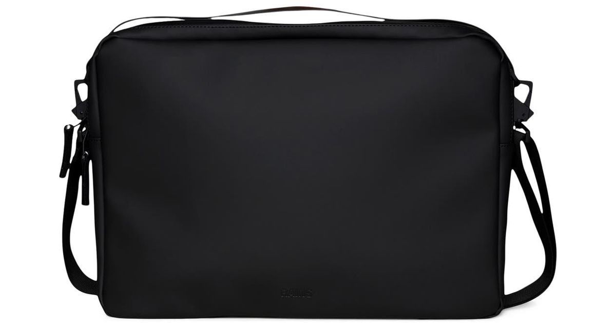 Rains Water Resistant Laptop Bag in Black | Lyst