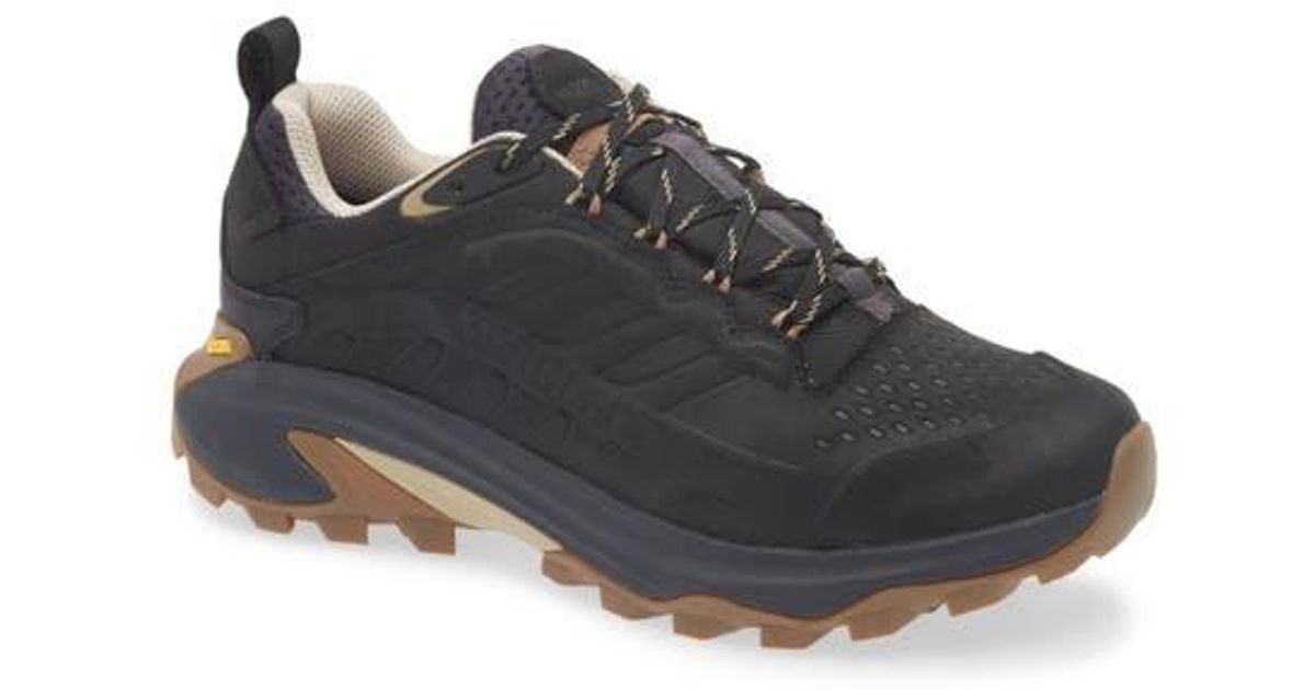 Merrell Moab Speed 2 Low Top Hiking Shoe in Black | Lyst