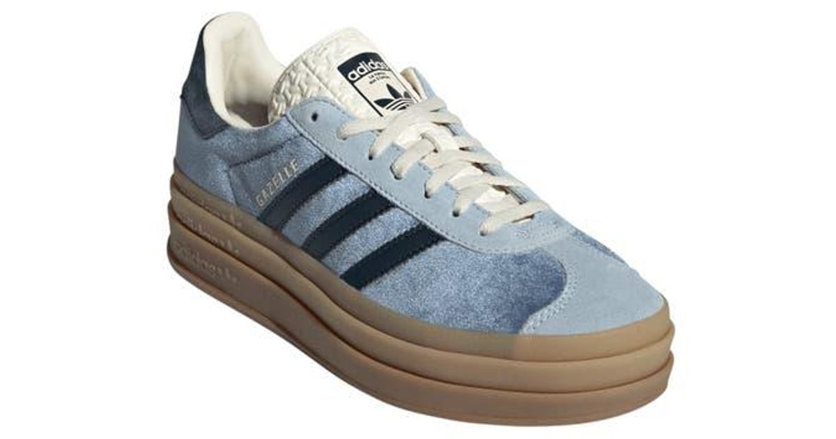 adidas Gazelle Bold Platform Sneaker in Blue | Lyst
