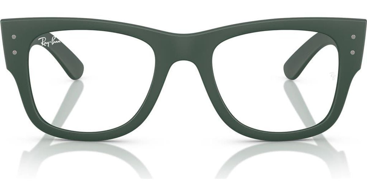 Ray-Ban Mega Wayfarer Liteforce 50Mm Rectangular Optical Glasses in ...
