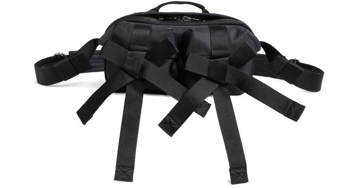 Simone Rocha Classic Bow Satin Crossbody Bag in Black for Men | Lyst