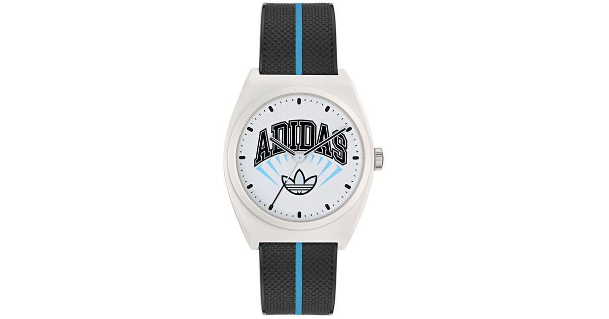 adidas Ao Street Project 2 Logo Graphic Resin Strap Watch, 38Mm in ...