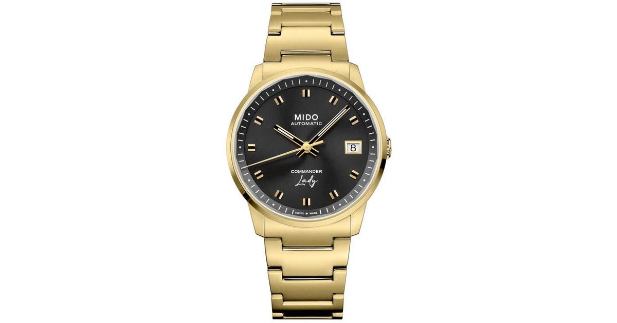 MIDO Commander Lady Dial Automatic Bracelet Watch, 35Mm in Metallic | Lyst