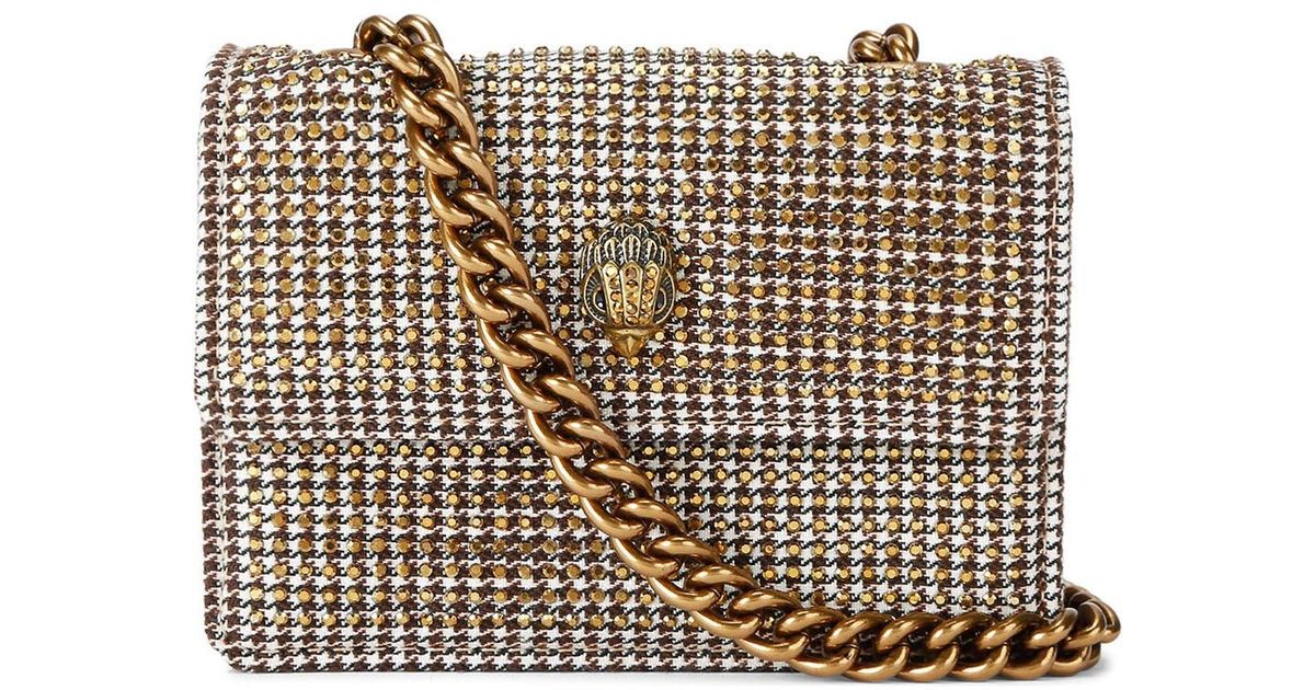 Kurt Geiger Micro Kensington Tweed Convertible Crossbody Bag in ...