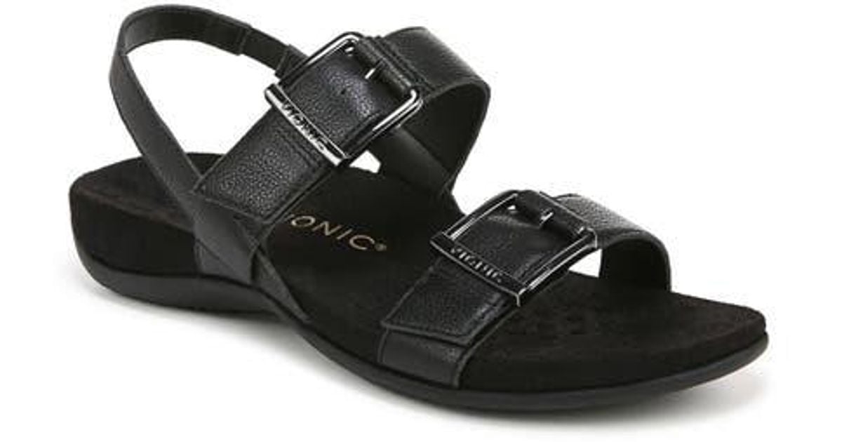 Vionic Reese Slingback Sandal in Black | Lyst