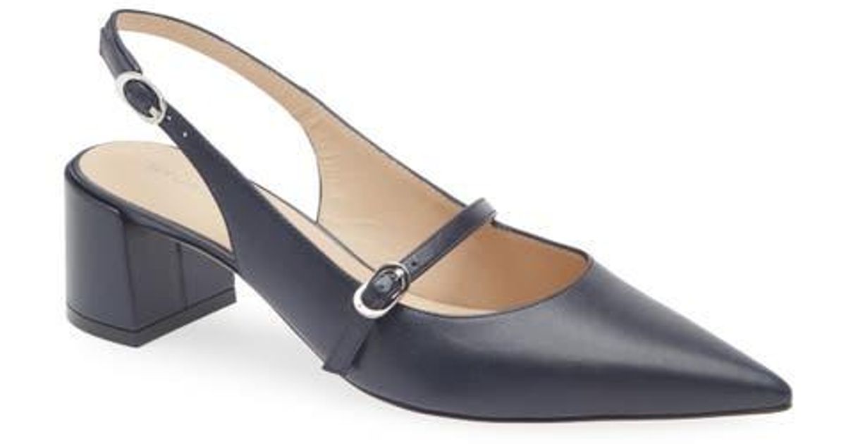 Stuart Weitzman Emilia Mj Slingback Pump in Blue | Lyst