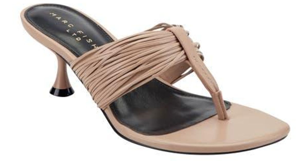 Marc Fisher Pamilla Sandal in Natural | Lyst