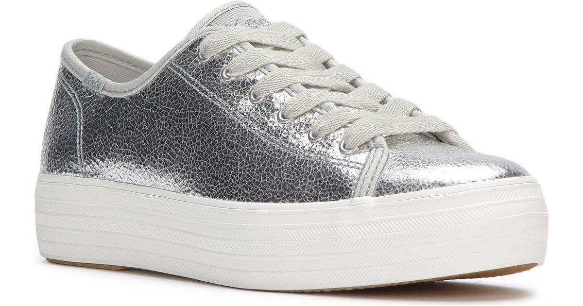 Keds Triple Kick Platform Sneaker in Gray | Lyst