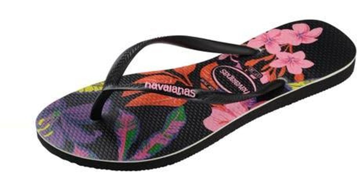 Havaianas Floral Flip Flop in White | Lyst