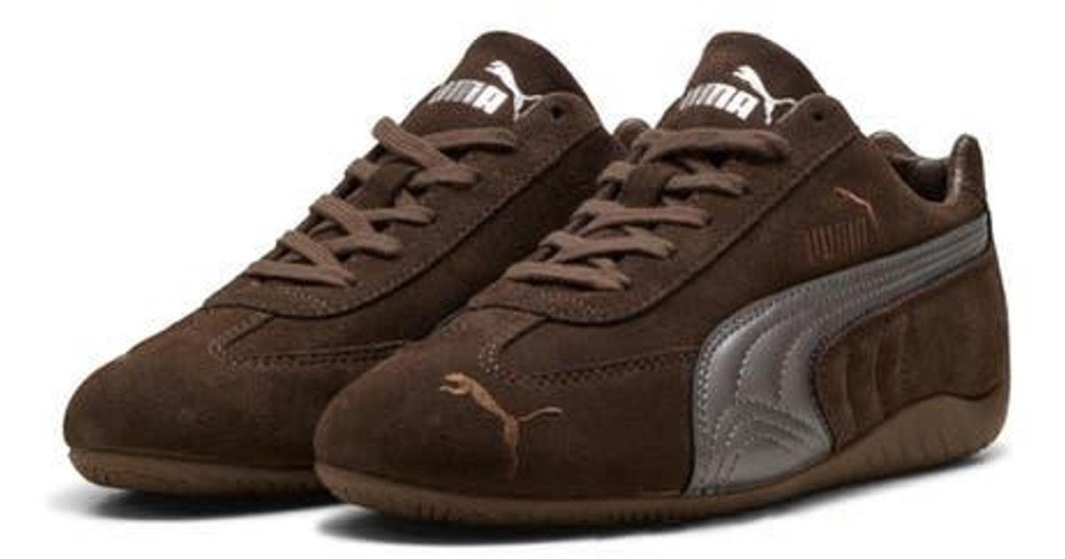 PUMA Speedcat Lux Sneaker in Brown | Lyst