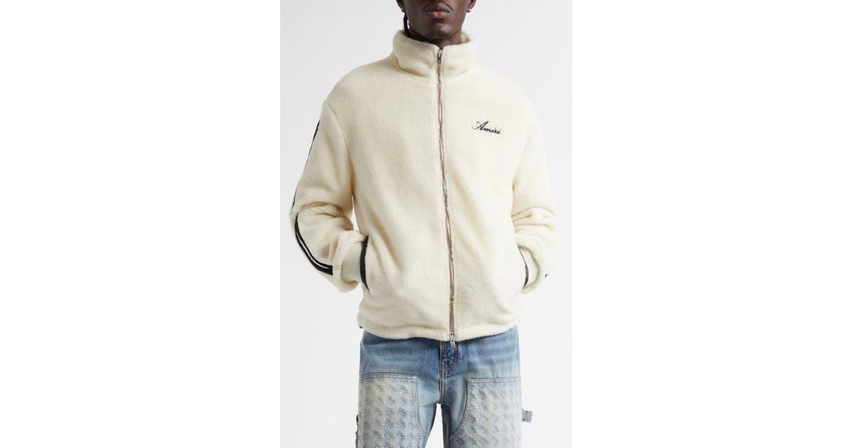 Amiri Bones High Pile Fleece Jacket for Men | Lyst