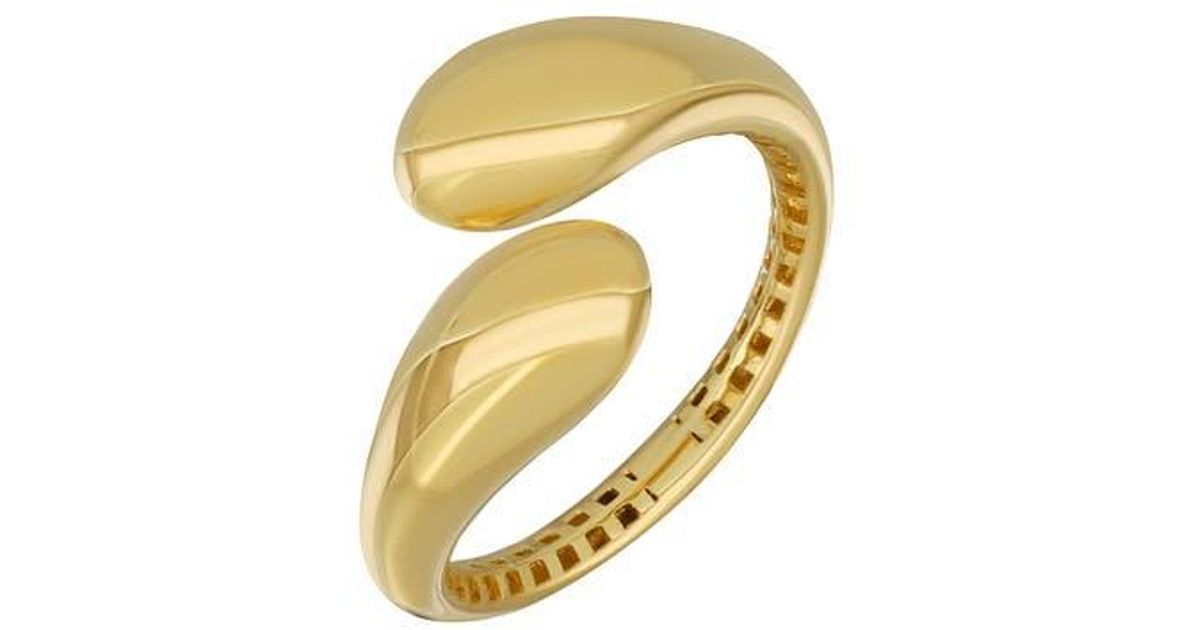 Bony Levy 14K Puffy Bypass Ring in Metallic | Lyst
