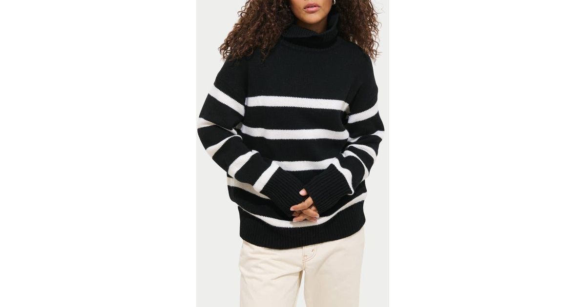 Alex Mill Nottinghill Turtleneck Wool Blend Sweater in Black | Lyst