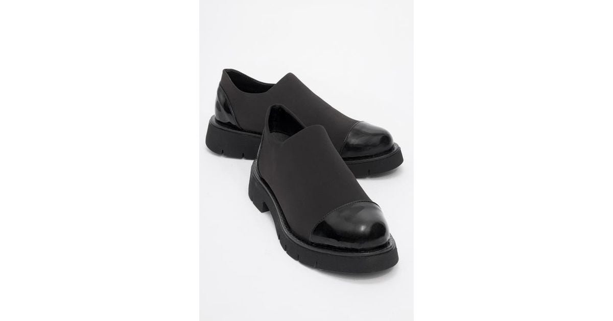 Prologue Shoes Panola Scuba Loafer in Black | Lyst