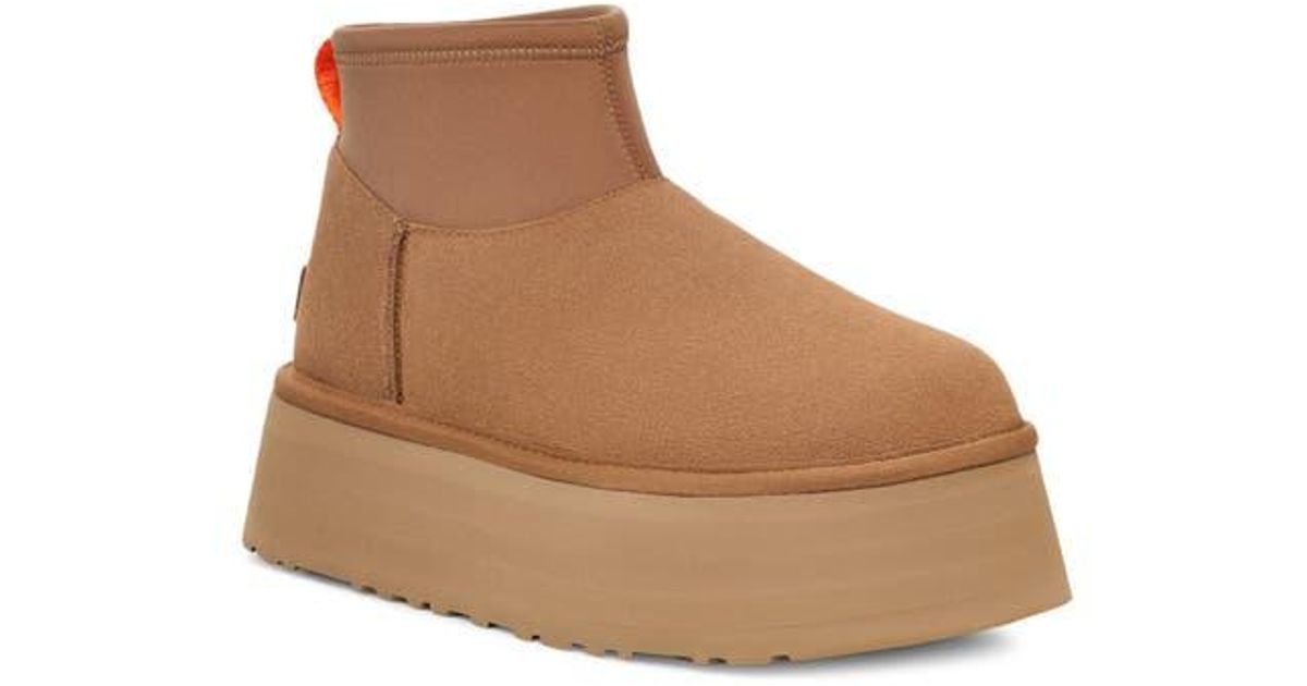 UGG Classic Mini Dipper Platform Boot in Brown | Lyst