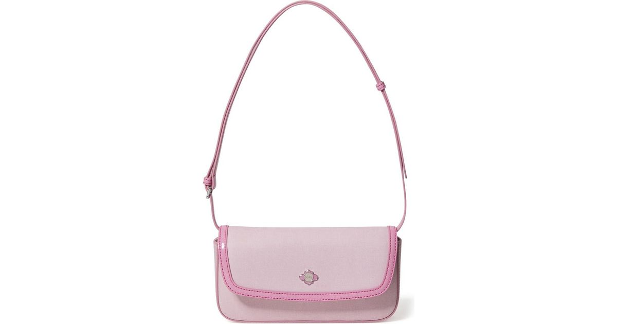 orYANY Moroccan Denim Print Leather Crossbody Phone Wallet in Purple | Lyst