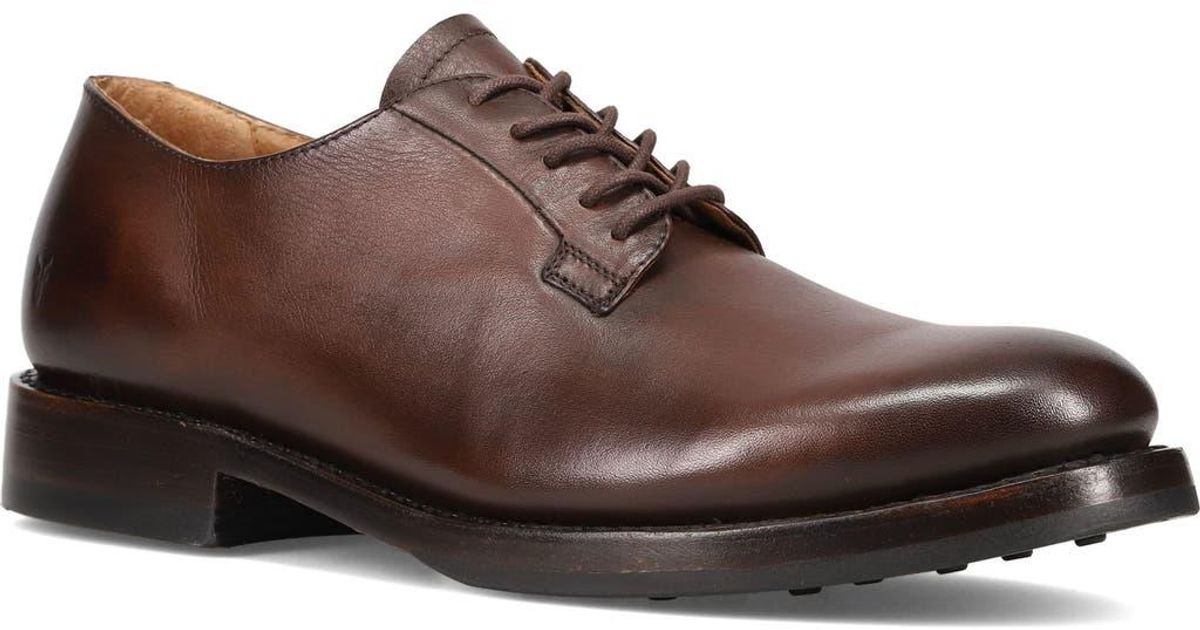 Frye Dylan Plain Toe Oxford in Brown for Men | Lyst