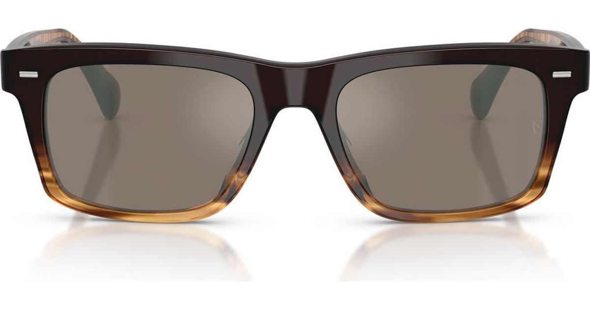 Oliver Peoples X Roger Federer Mr. Federer 55Mm Polarized Rectangular ...