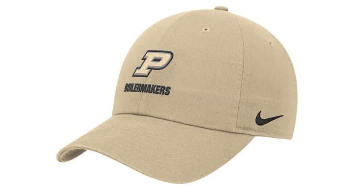 Nike Purdue Boilermakers 2025 On-Field Club Adjustable Hat in Natural ...