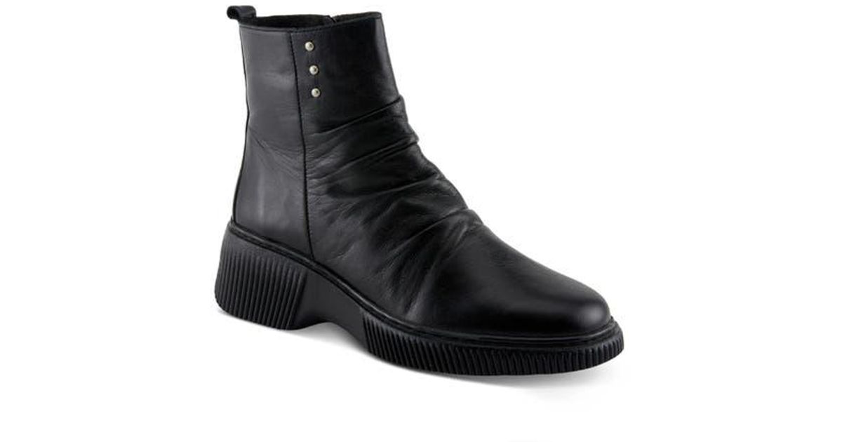 Spring Step Nayana Platform Bootie in Black | Lyst