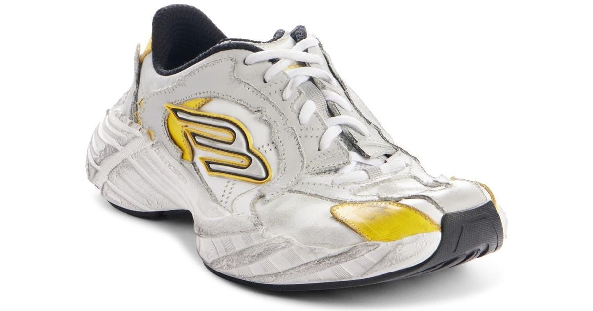 Balenciaga Monday 3B Logo Low Top Sneaker in Metallic for Men | Lyst