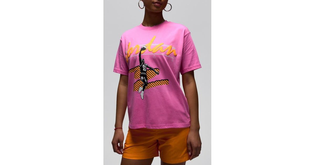 Nike Gfx Mvp Graphic T-Shirt in Pink | Lyst