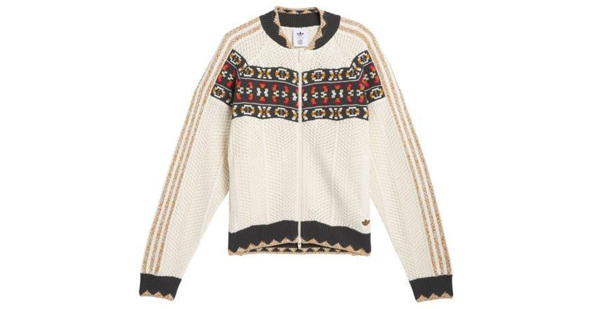 ADIDAS ORIGINALS X CLOT BY EDISON CHEN Knit Track Jacket in Natural | Lyst