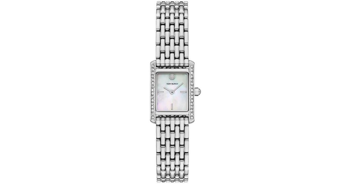 Tory Burch The Mini Eleanor Bracelet Watch, 19Mm X 28Mm in White | Lyst