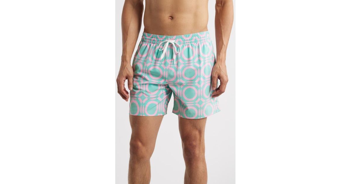 Chubbies Mosaics 5.5-Inch Swim Trunks in Blue for Men | Lyst