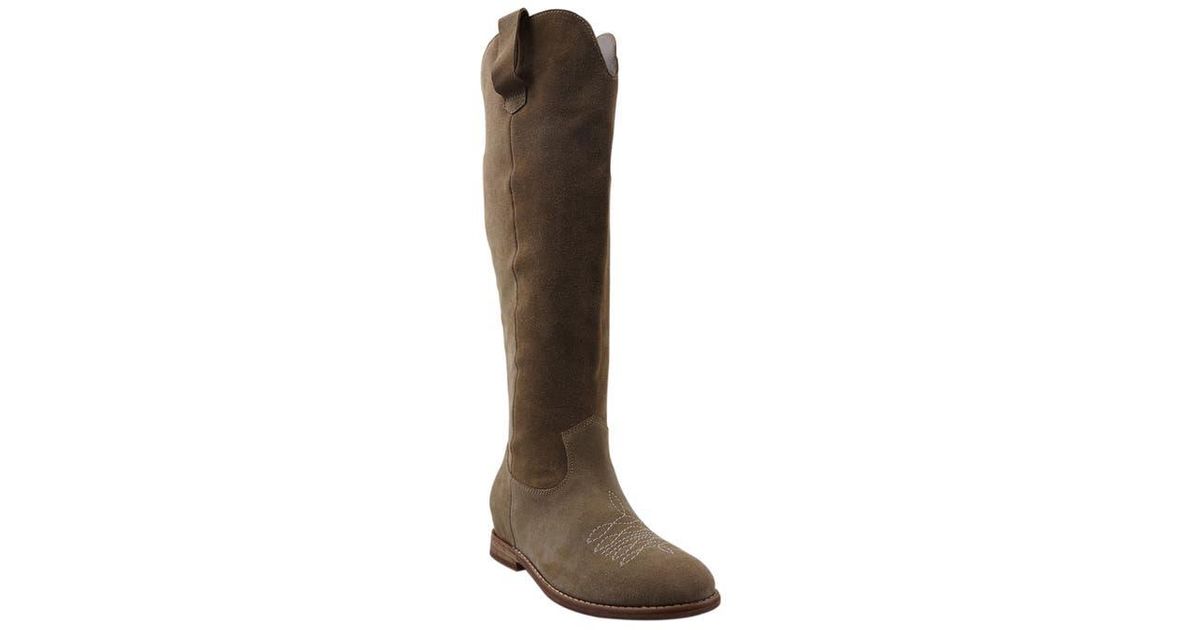 Zigi Isola Knee High Boot in Brown | Lyst
