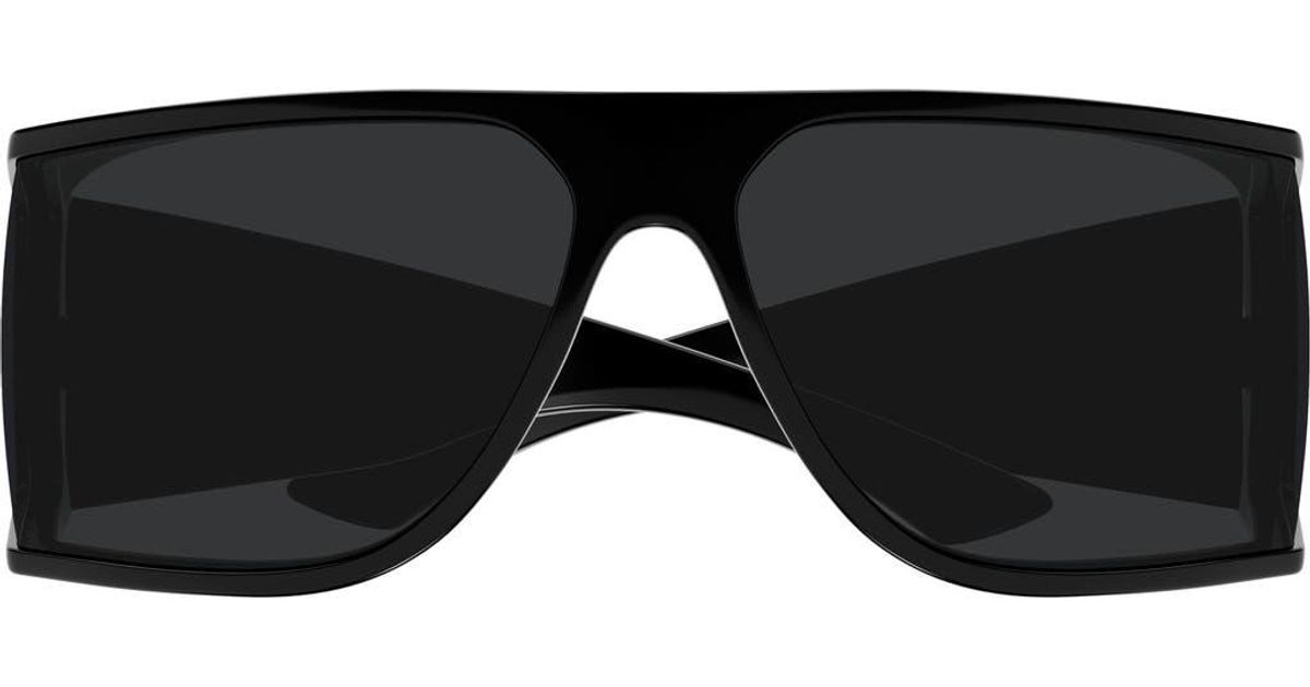 Saint Laurent Sl 806 75Mm Oversize Rectangular Sunglasses in Black for ...