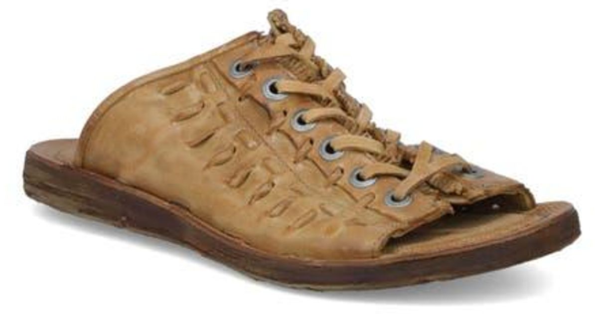 A.s.98 Regis Slide Sandal in Brown | Lyst