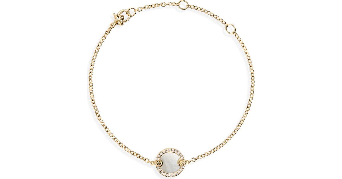 David Yurman Petite Dy Elements Center Station Chain Bracelet in ...