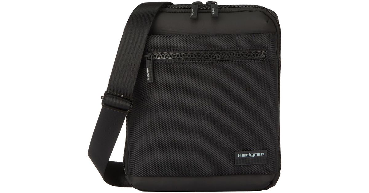 Hedgren Slim Chip Rfid Water Repellent Crossbody Bag in Black | Lyst