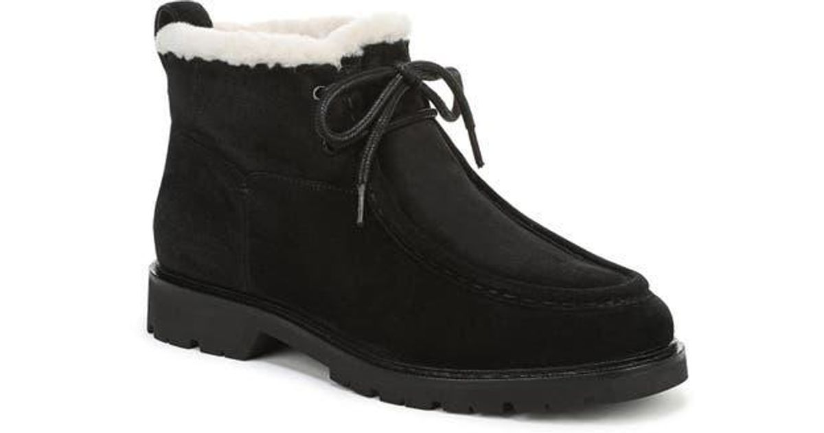 Vince Sierra Genuine Shearling Boot in Black | Lyst