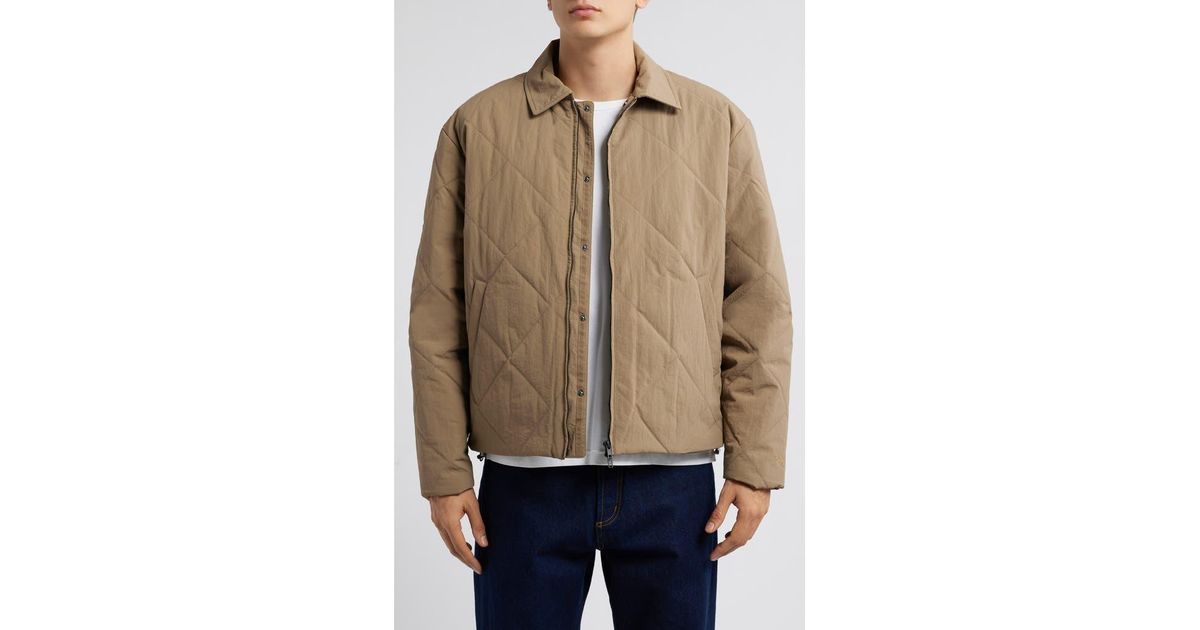 Percival Auxiliary Quilted Nylon Jacket in Natural for Men | Lyst