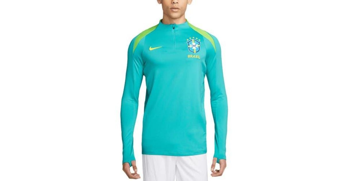 Nike Brazil National Team 2024 Strike Drill Performance Quarter-Zip ...