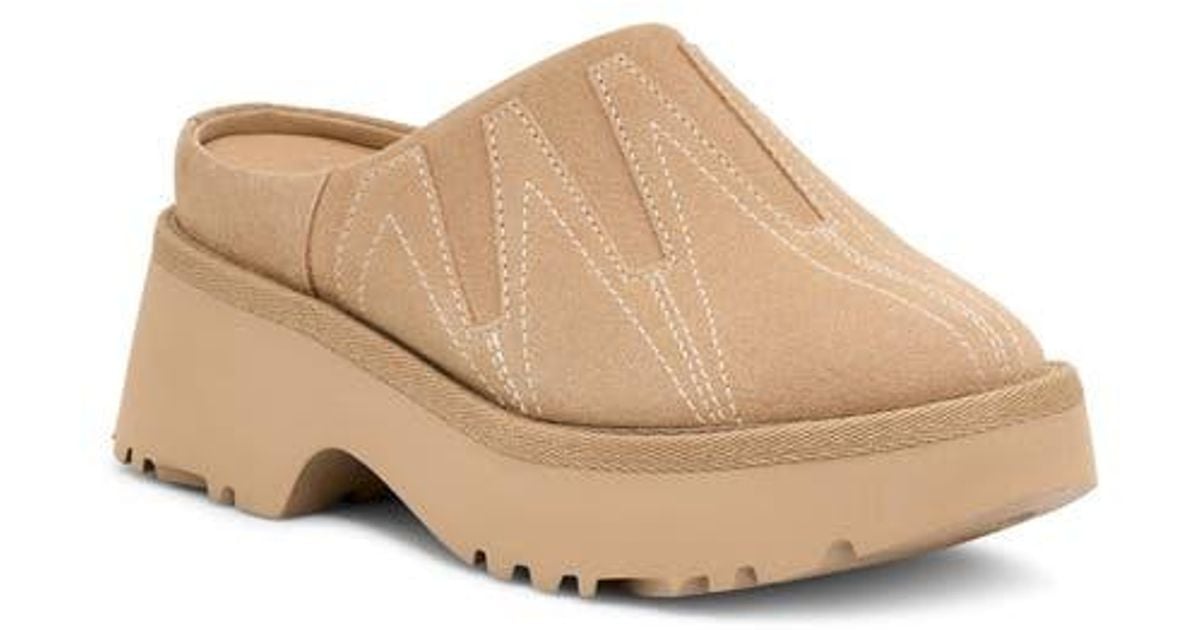 UGG New Heights Sunwave Clog in Natural | Lyst