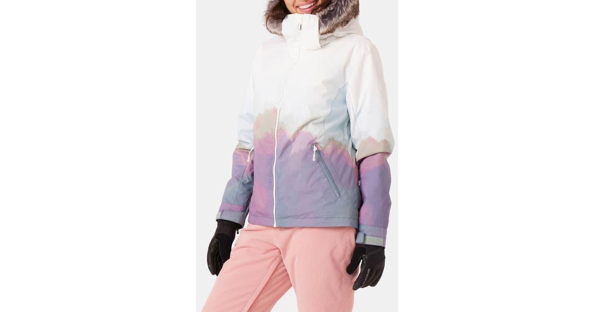 Roxy Jet Ski Technical Snow Jacket With Removable Faux Fur Trim & Hood ...