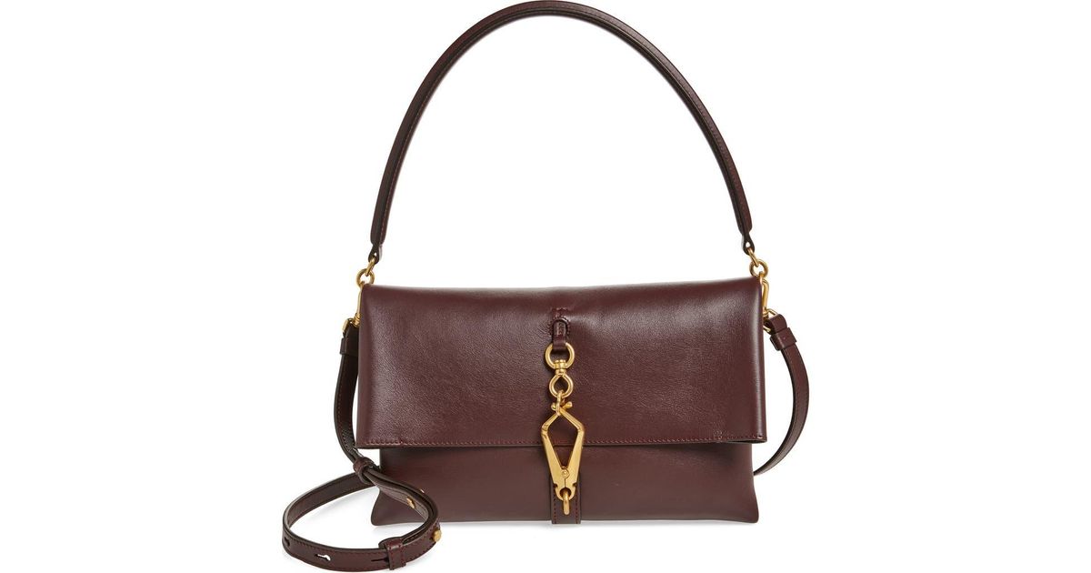 Tod's Mini Msc Leather Shoulder Bag in Brown | Lyst