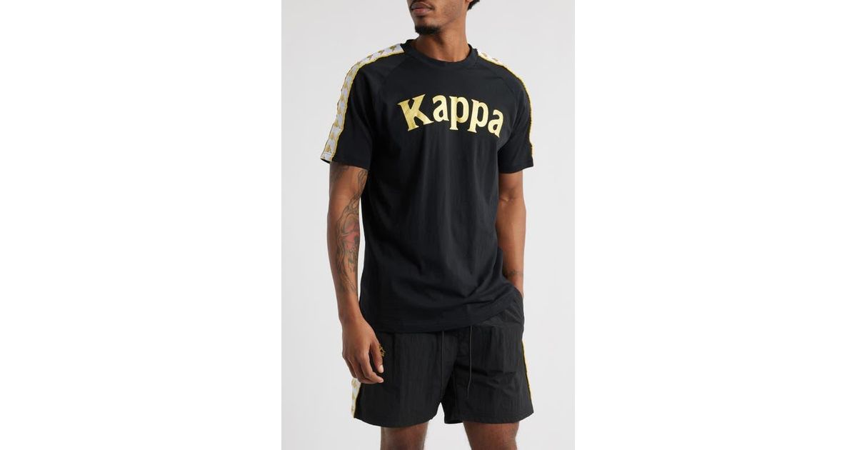 Kappa 222 Banda Balima Logo Graphic T-Shirt in Black for Men | Lyst
