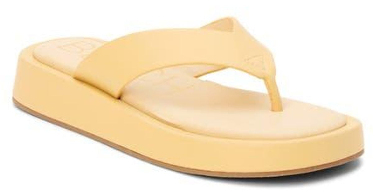 Matisse Mallorca Platform Flip Flop in Natural | Lyst