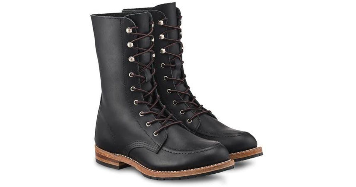 Red Wing Wing Gracie 8-Inch Moc Boot in Black | Lyst