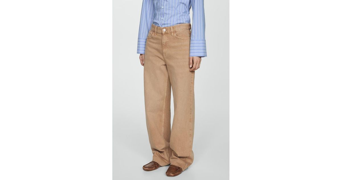 Mango Denver High Rise Wide Leg Jeans in Blue | Lyst