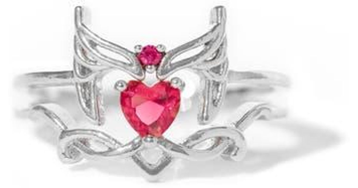 Girls Crew X Marvel Studios Scarlet Witch Ring Set in Pink | Lyst