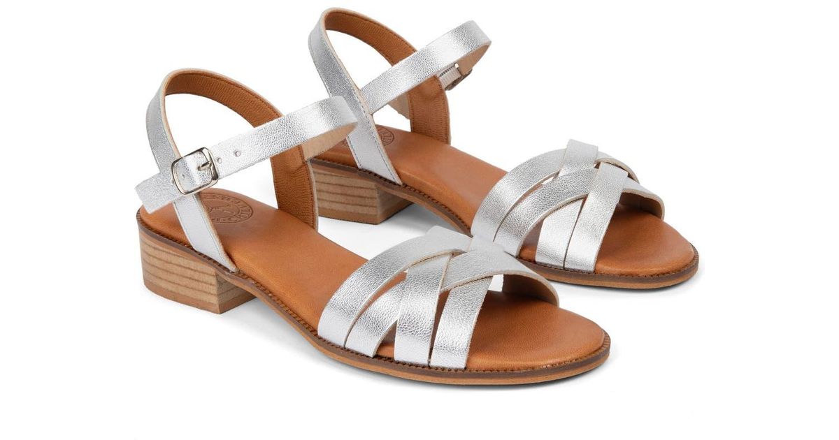 Penelope Chilvers Shepherdess Ankle Strap Sandal in Brown | Lyst