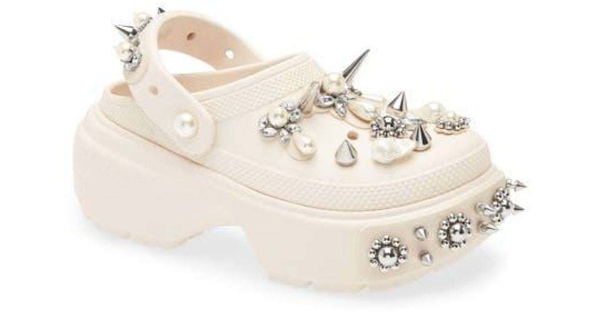 Crocs™ X Simone Rocha Stomp Platform Clog in Natural | Lyst