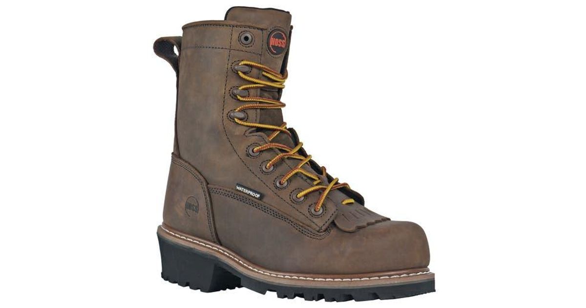 Hoss Boot Company Hoss Cross Cut Kiltie Logger Composite Toe Work Boot ...