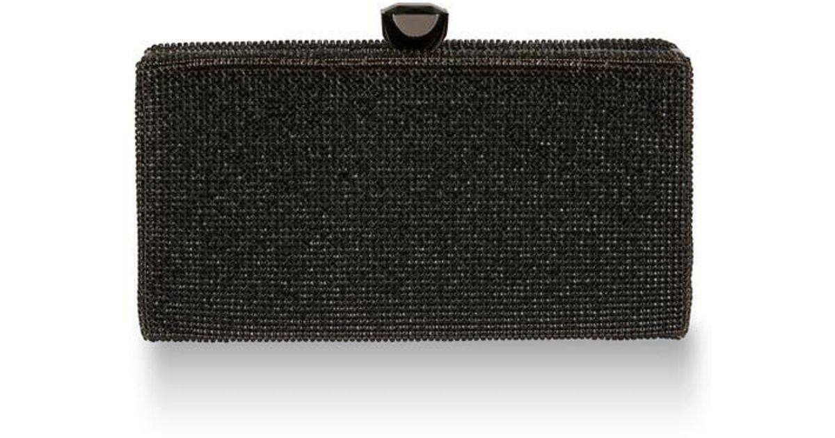 Whiting & Davis Olivia Crystal Top Minaudiere in Black | Lyst