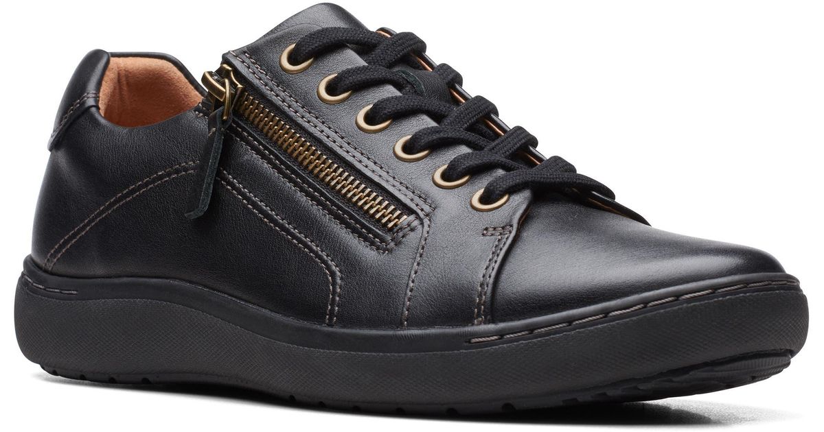 Clarks Clarks(r) Nalle Lace-up Sneaker in Black | Lyst
